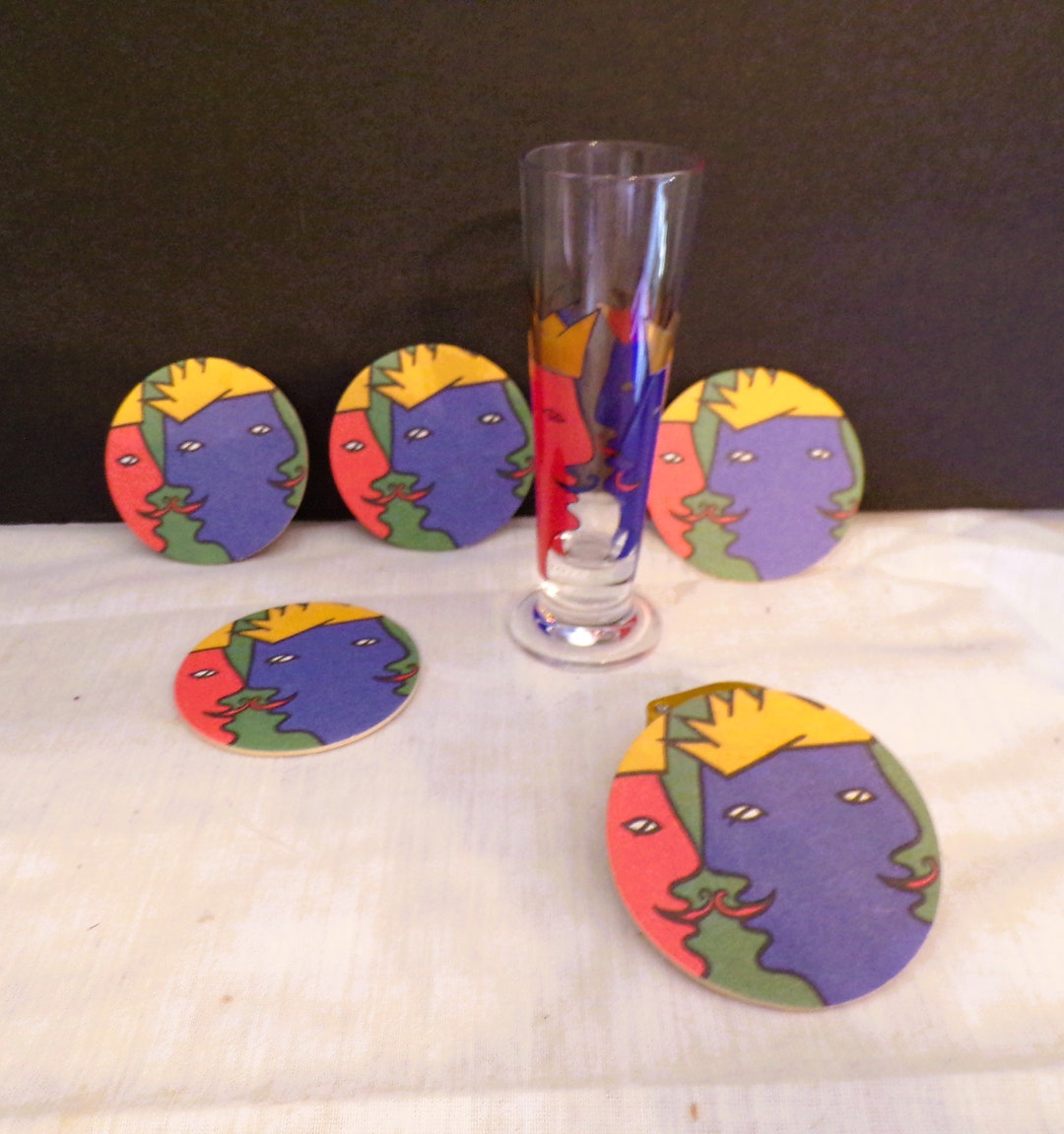 Vintage Germany Schnapps Glass by Ambrogio Pozzi 1997, Hand-painted ...