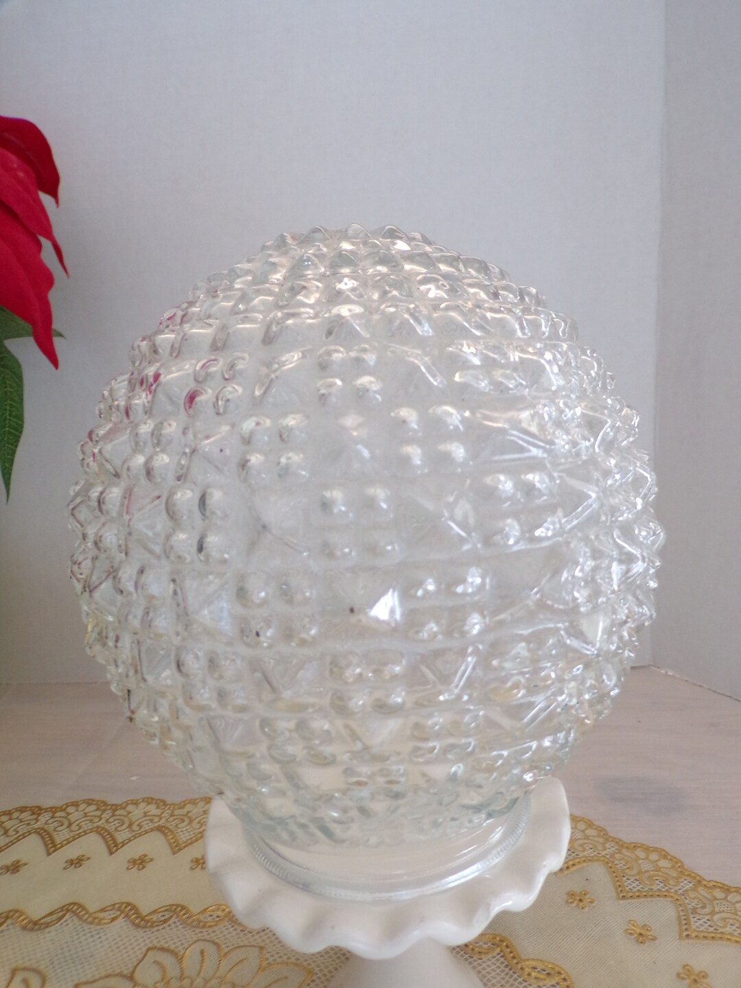 Round Textured Replacement Glass Geometric Textured Light Shade ...