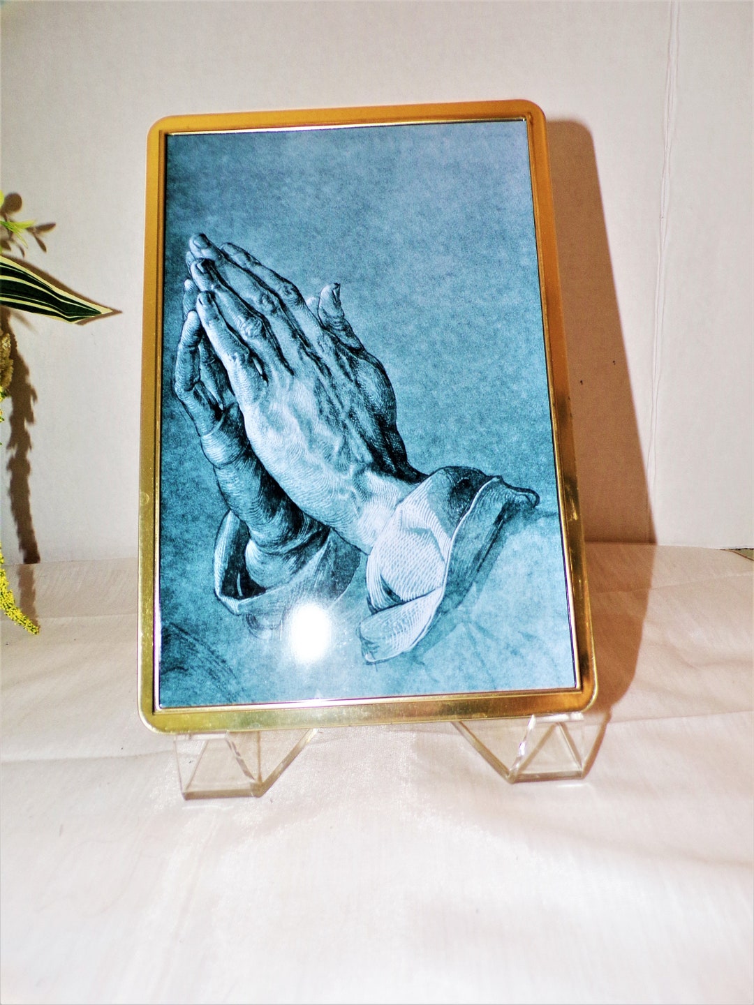 Vintage Religious Praying Hands Stollwerck Tin Box of Germany, 9 X 6 ...