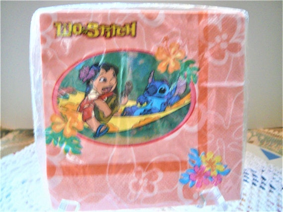 Vintage Disney Lilo & Stitch Party Napkins New Sealed Package | Etsy