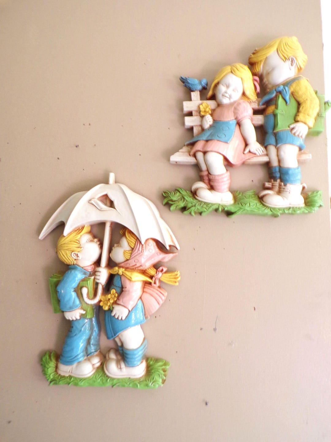 Vintage Children's Room Decor Wall Plaques, Nursery, Babies Room, Wall ...