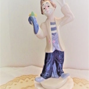 Vintage Circus Mime Clown Porcelain Figurine by Desako, Paul Sebastian ...