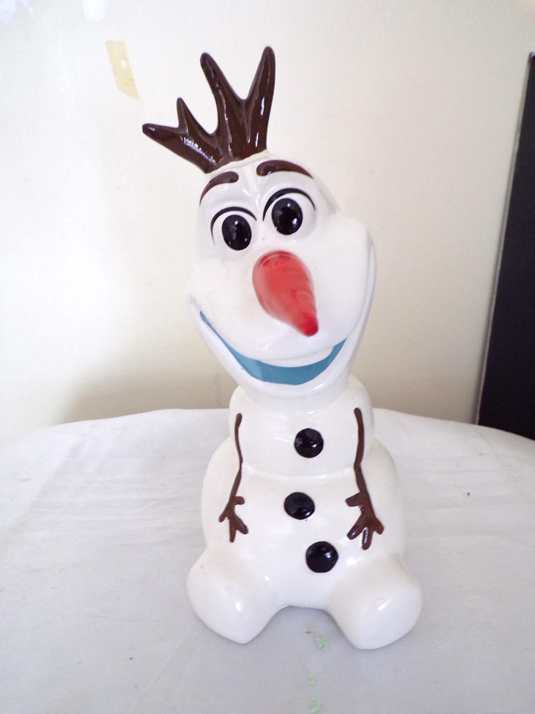 Child's Piggy Bank Disney Frozen Olaf the Snowman 8" Tall Ceramic Coin ...