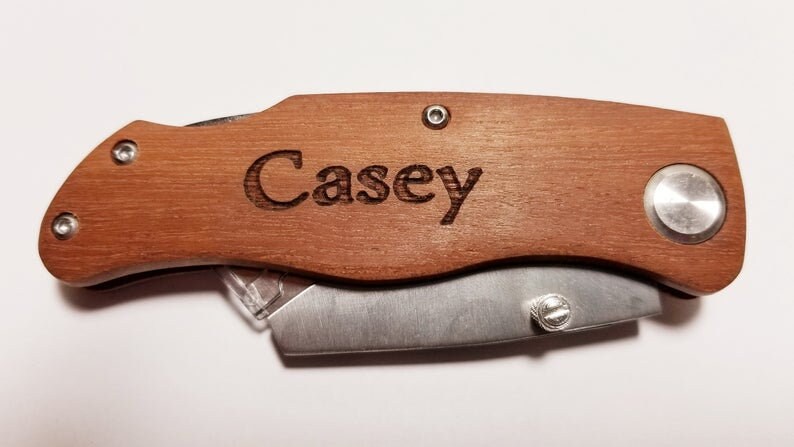 Personalized Box Cutter Utility Knife Engraving Custom | Etsy