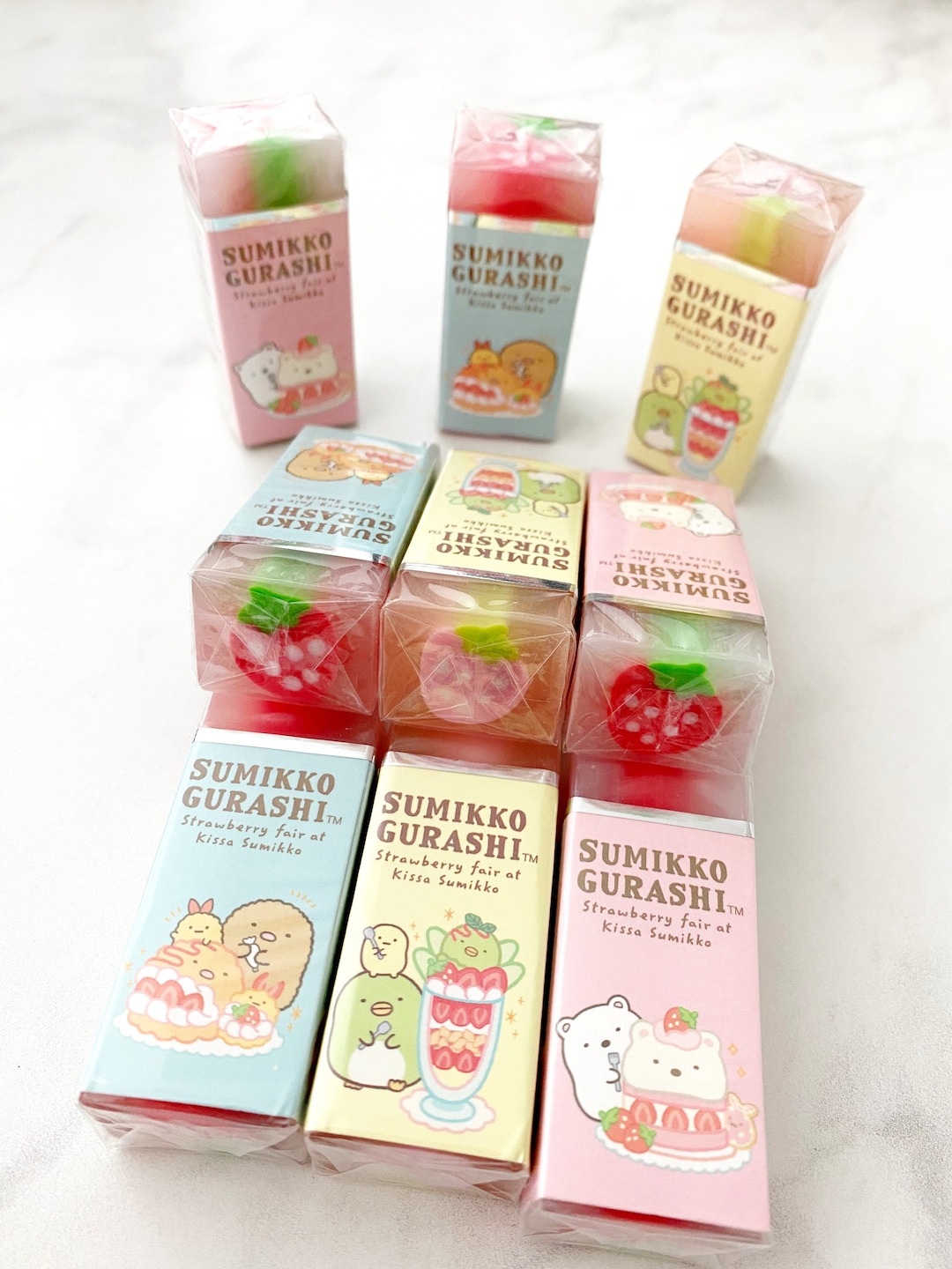 Sumikko Gurashi Strawberry Eraser - Etsy