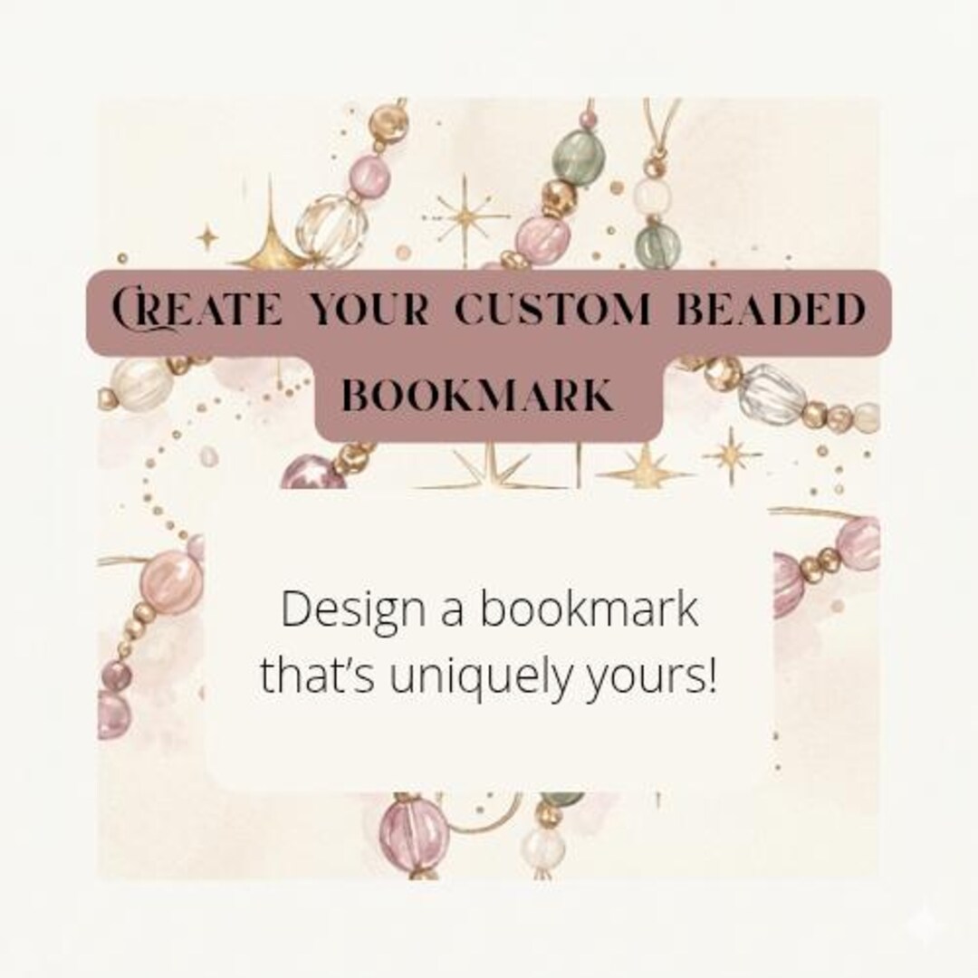 Custom Beaded Bookmark | Personalized Bookmark | Handmade Reader Gift ...