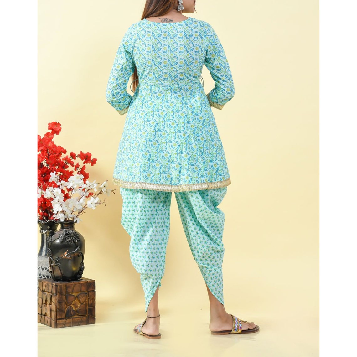 Printed Kurti With Dhoti Designer Indian Dhoti Dress for - Etsy