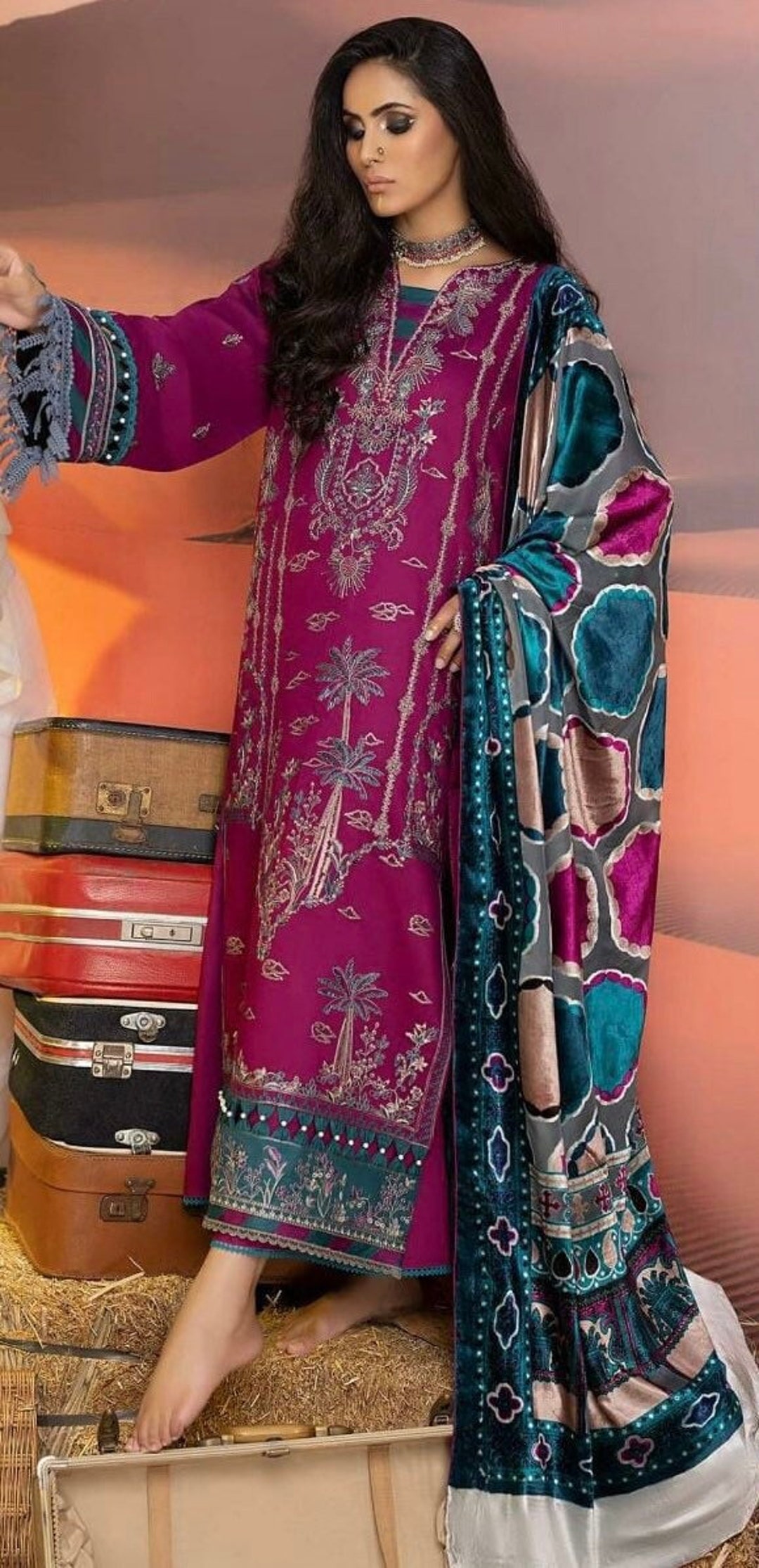 Pakistani Salwar Kameez,pakistani Designer Salwar Kameez - Etsy