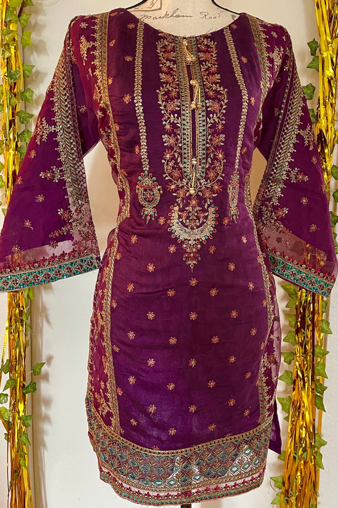 Pakistani Salwar Kameez Designer Kurti, Tunic, Top, Pakistani Kurtis - Etsy