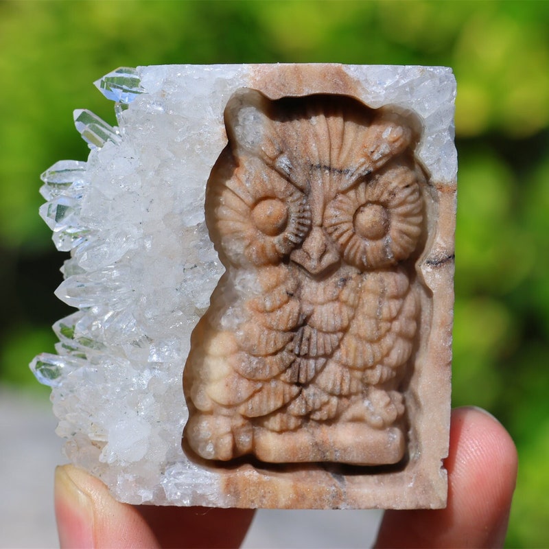 Owl Crystal - Etsy