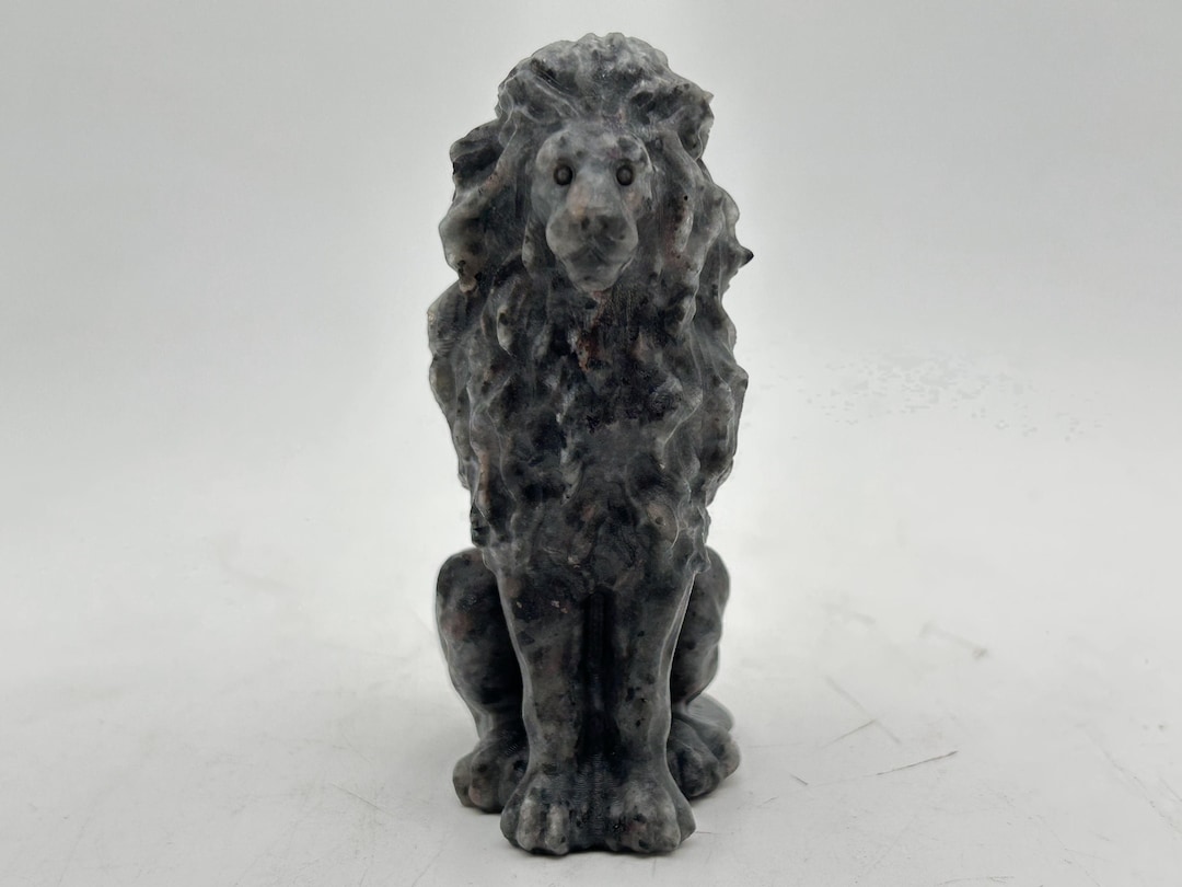 3.4" Natural Yooperlite Lion,crystal Carving,crystal Lion,reiki Healing ...