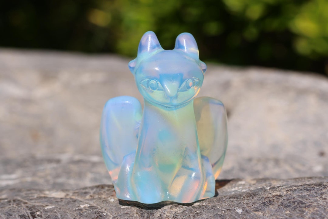 2.3" Opalite Carved Light Fury ,quartz Crystal Carved Dragon，opalite ...
