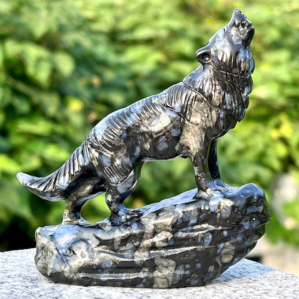 Carved Wolf - Etsy