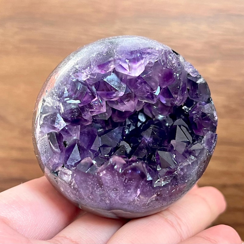 50 Mm Amethyst Sphere - Etsy