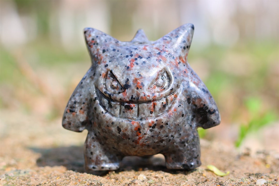 4" Natural Yooperlite Carved Gengar,quartz Crystal Carved ,crystal ...