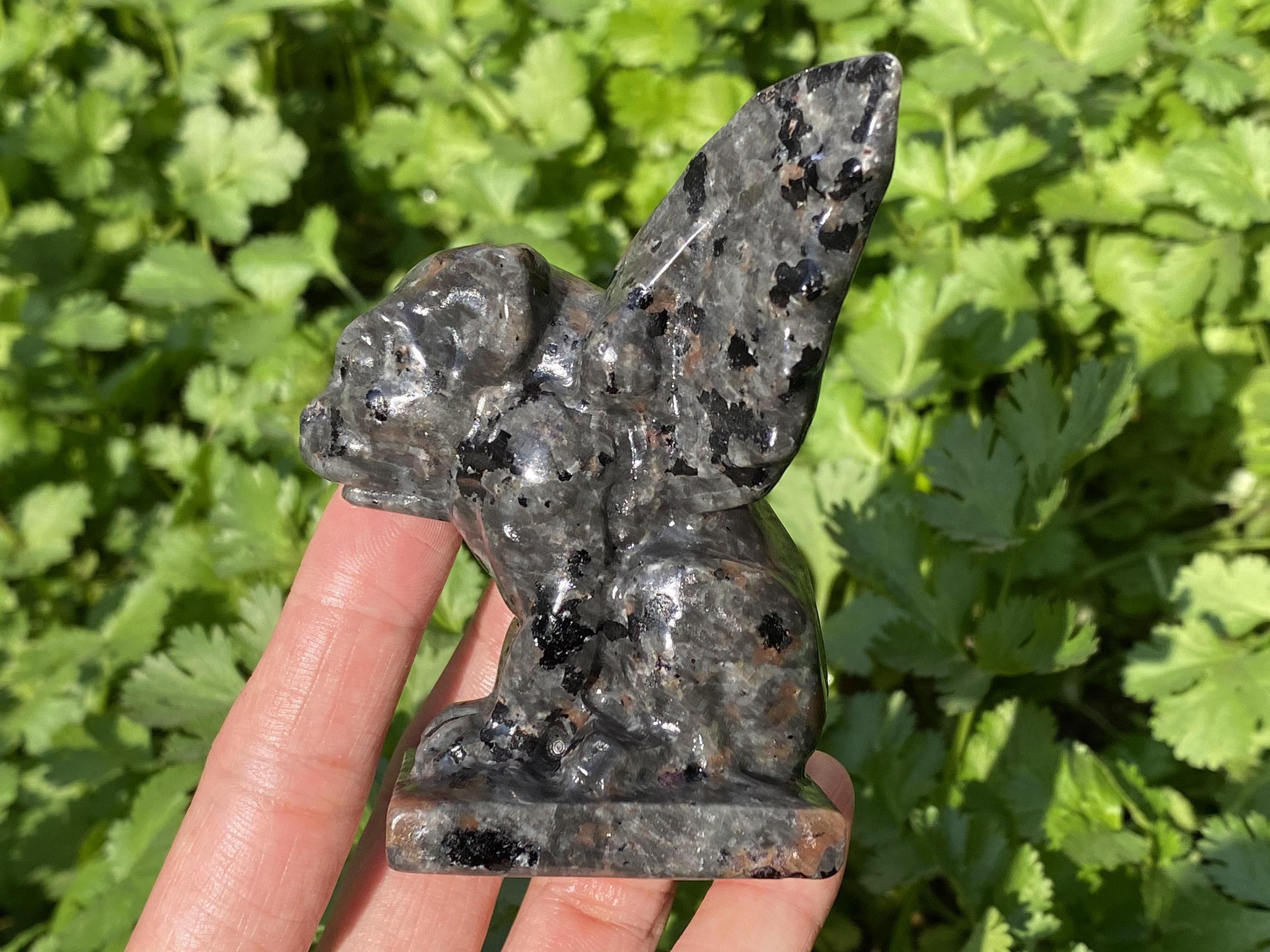 3.4'' Natural Hand Carved Yooperlite Gargoyle，crystal Skull，gargoyle ...