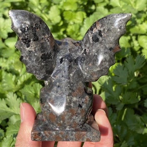 3.4'' Natural Hand Carved Yooperlite Gargoyle，crystal Skull，gargoyle ...