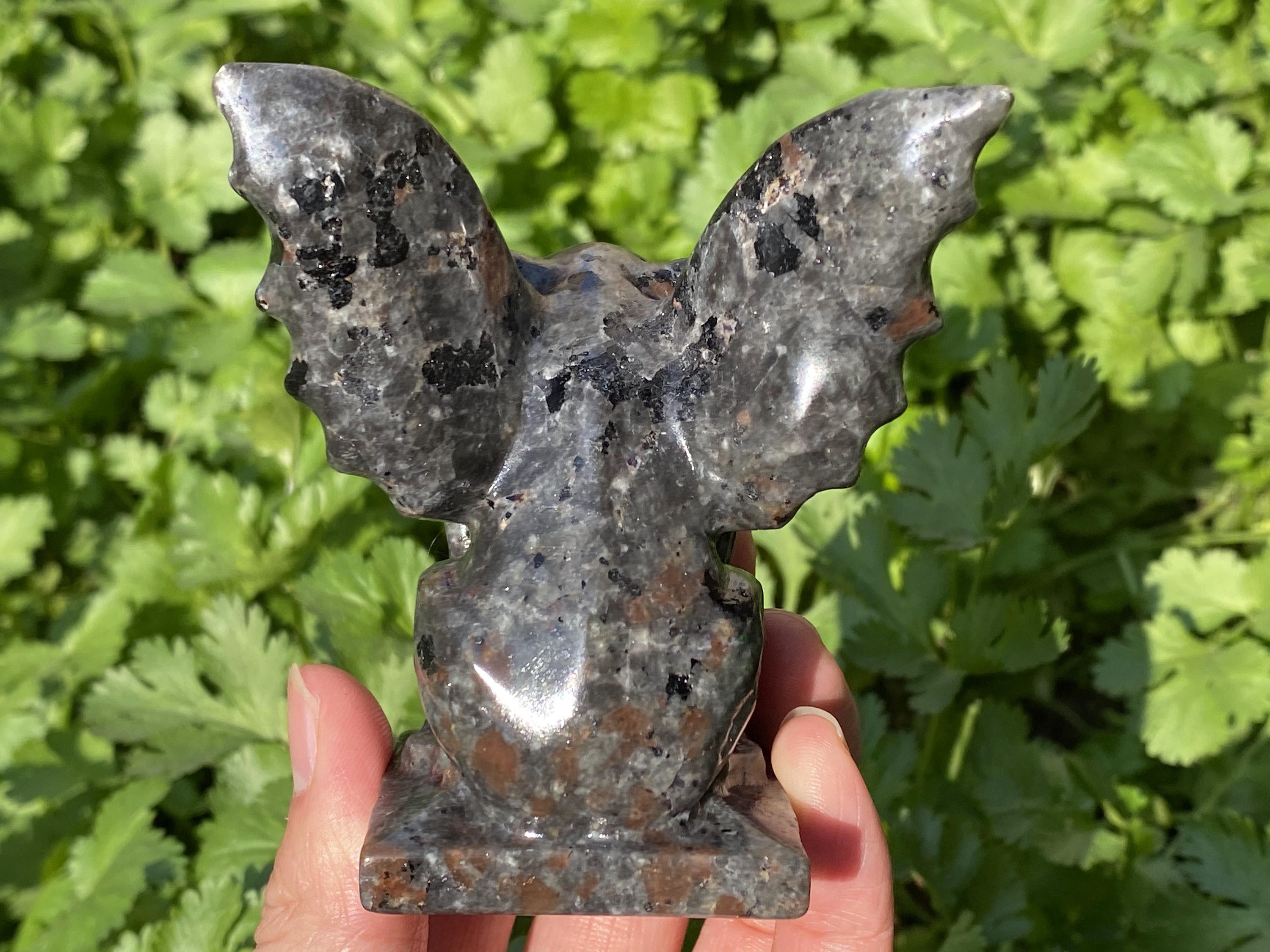 3.4'' Natural Hand Carved Yooperlite Gargoyle，crystal Skull，gargoyle ...