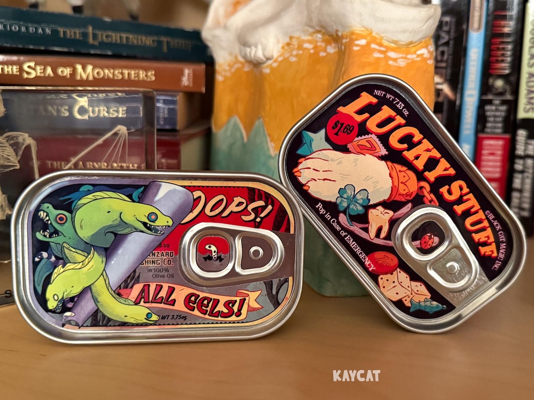 Trinket Novelty Fish Tins for Collectables Office Supplies Coins ...