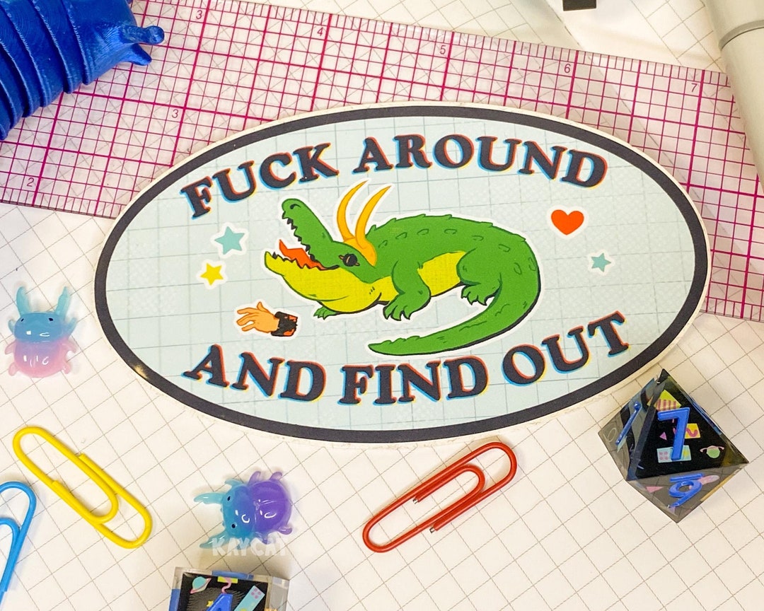 Alligator Loki Croki Marvel Sticker FAFO - Etsy