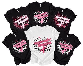 Breast Cancer V-neck Shirt, Breast Cancer Support Shirt, Breast Cancer ...