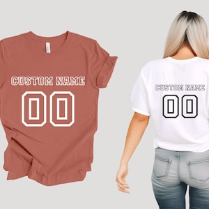 Family Custom Name, Number Shirts, Custom Name and Back Number ...