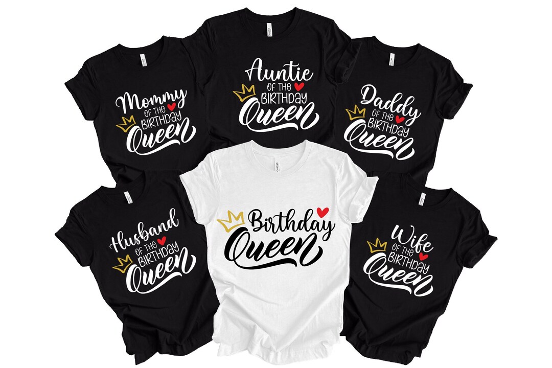 Birthday QUEEN Family Shirts, Unisex Birthday Queen T-shirt, Women ...