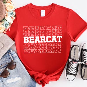 Bearcat Shirt, Mirror Font, Retro Shirt, Bears T-shirt, Bears ...