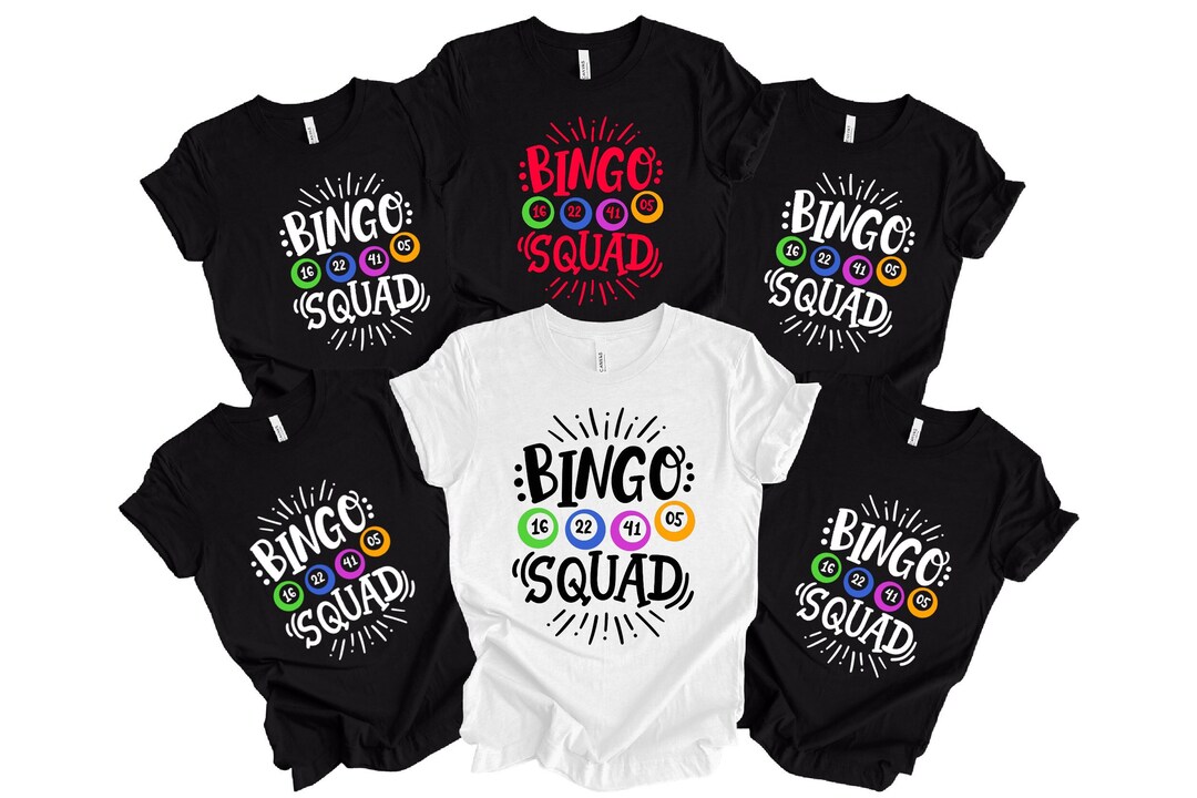 Bingo Squad Shirt, Bingo Lover T-shirt, Game Bingo, Unisex Bingo Night ...