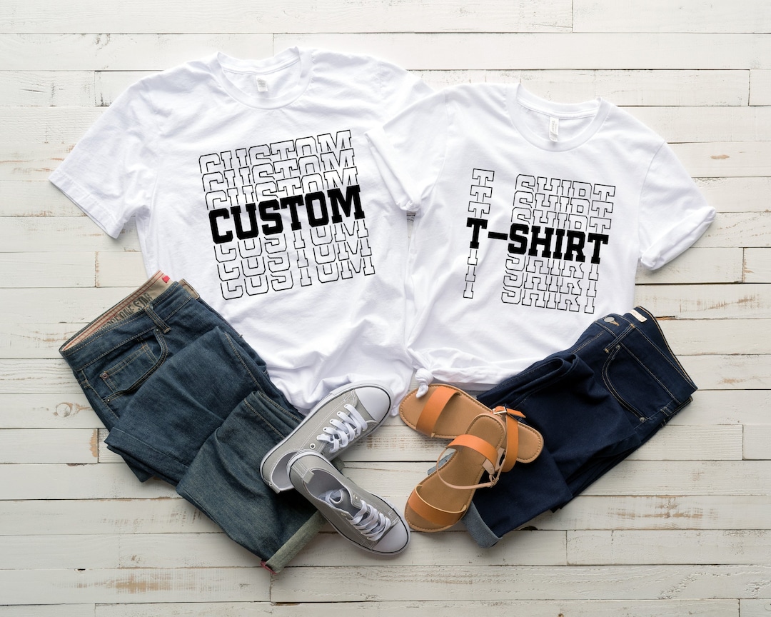 Custom Retro Font Shirt, Custom MIRROR Font Shirt, Personalized Shirt ...