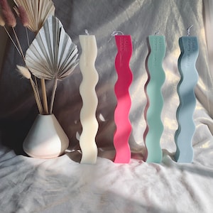 Squiggle Shape 100% Soy Essential Oil Candle - Etsy