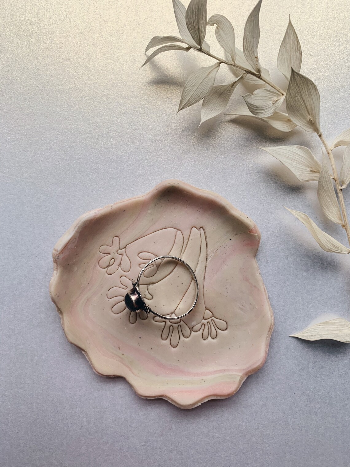 Buy Seashell Polymer Clay Trinket Dish Online in India - Etsy