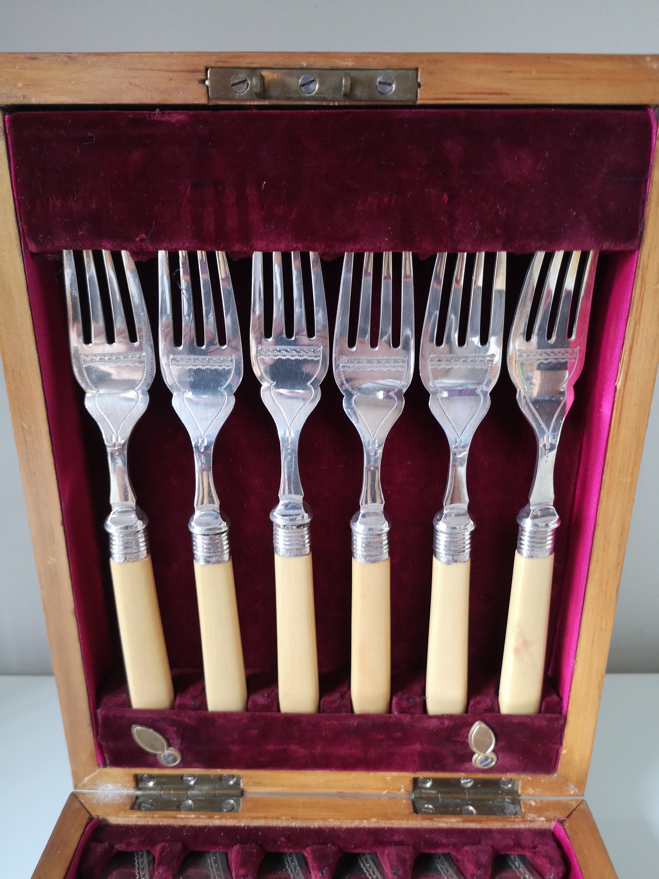 Antique 1890s Engraved EPNS Silverware With Original Box. - Etsy
