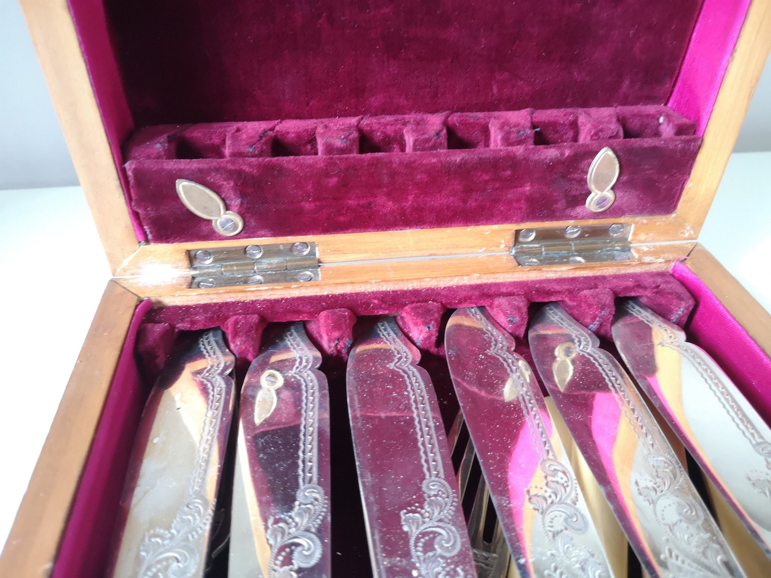 Antique 1890s Engraved EPNS Silverware With Original Box. - Etsy
