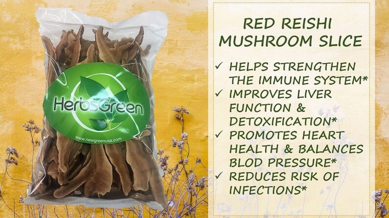 Japan Red Reishi Mushroom Sliced 1 Lb - Etsy