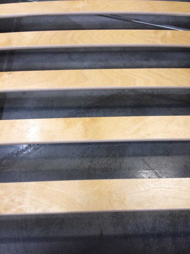 Pack of 5 Pcs 5 Cms Wide Replacement Bed Slats Curved Bent Sprung Birch ...