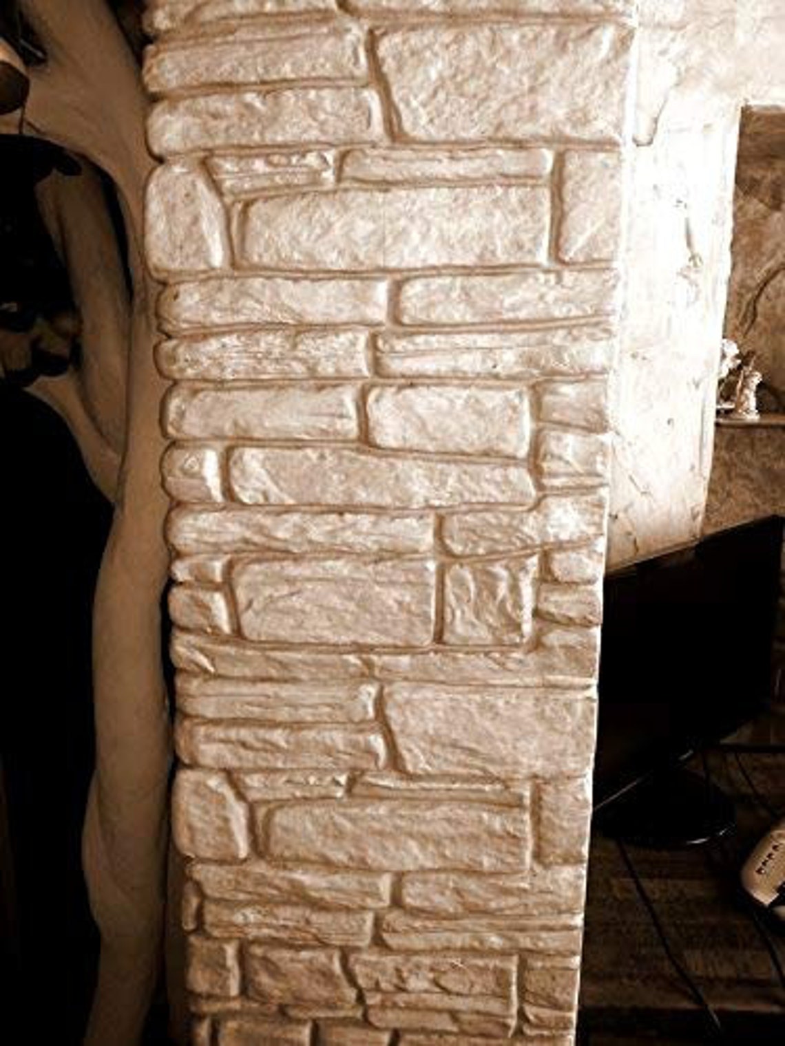 3D Granite Stone Set 2 Pcs Vertical Decorative Impression - Etsy