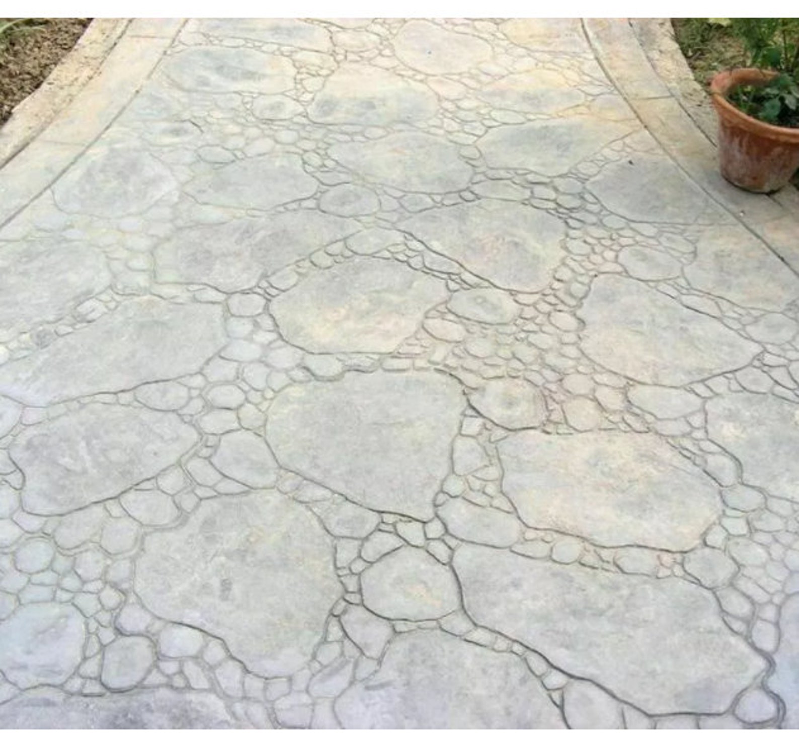3D Pebbles Slate Pattern Decorative Concrete Cement Mat - Etsy UK