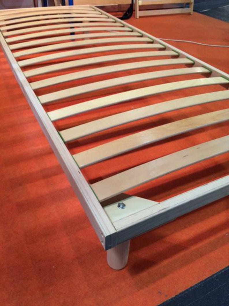 Pack of 3 Pcs 5 Cms Wide Replacement Bed Slats Curved Bent Sprung Birch ...