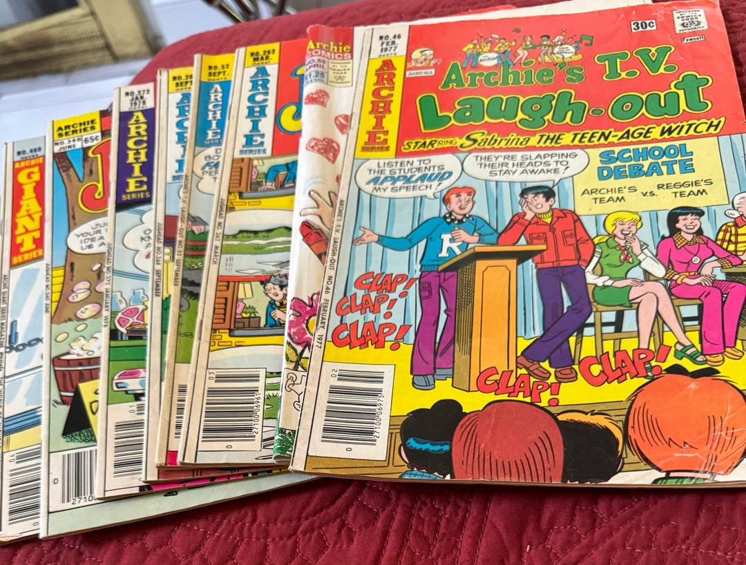 Eight Vintage Jughead and Archie Comics . in Great Condition. 70s and ...