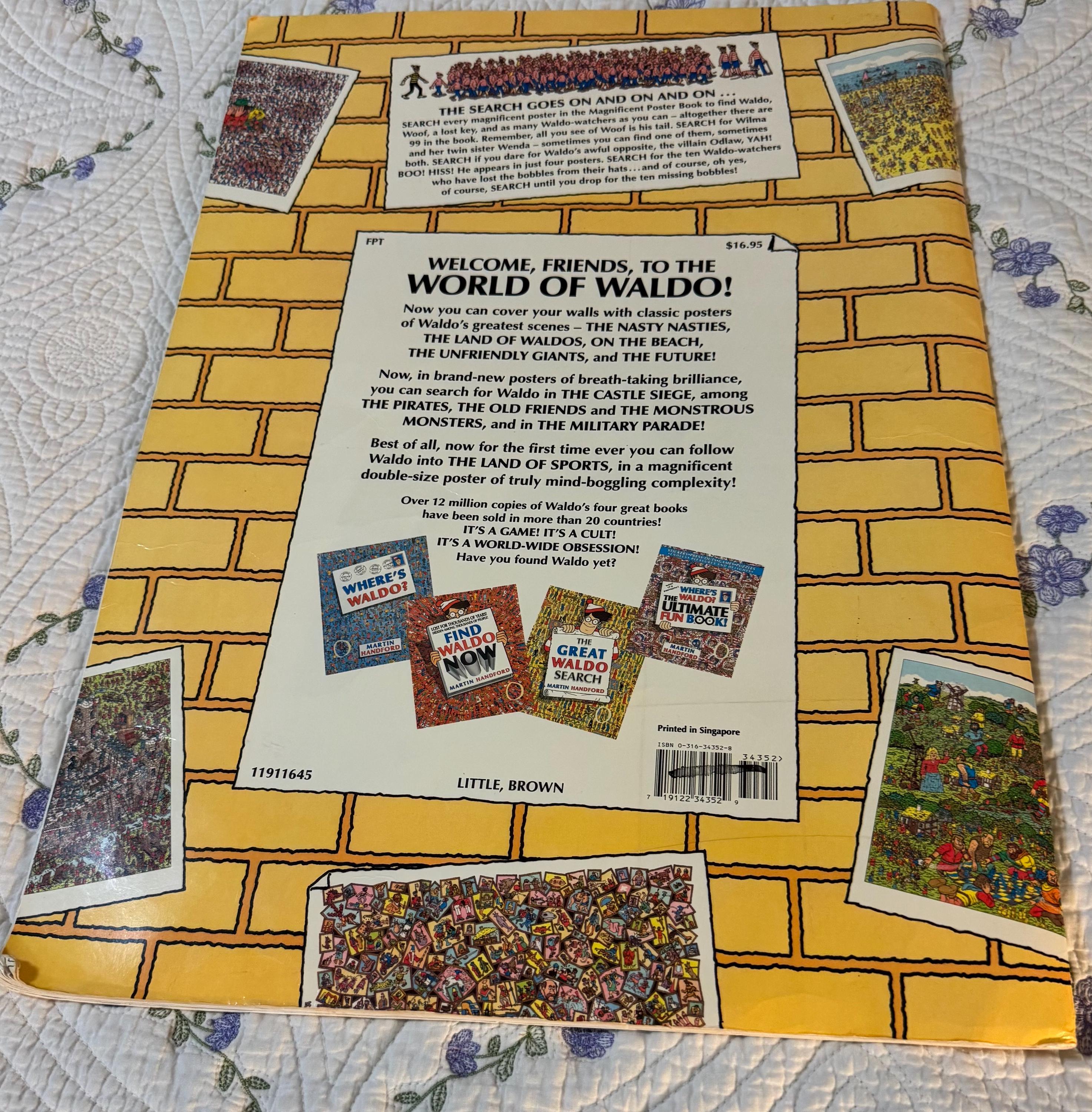 Rare Vintage Where’s Waldo? the Magnificent Poster Book by Martin ...