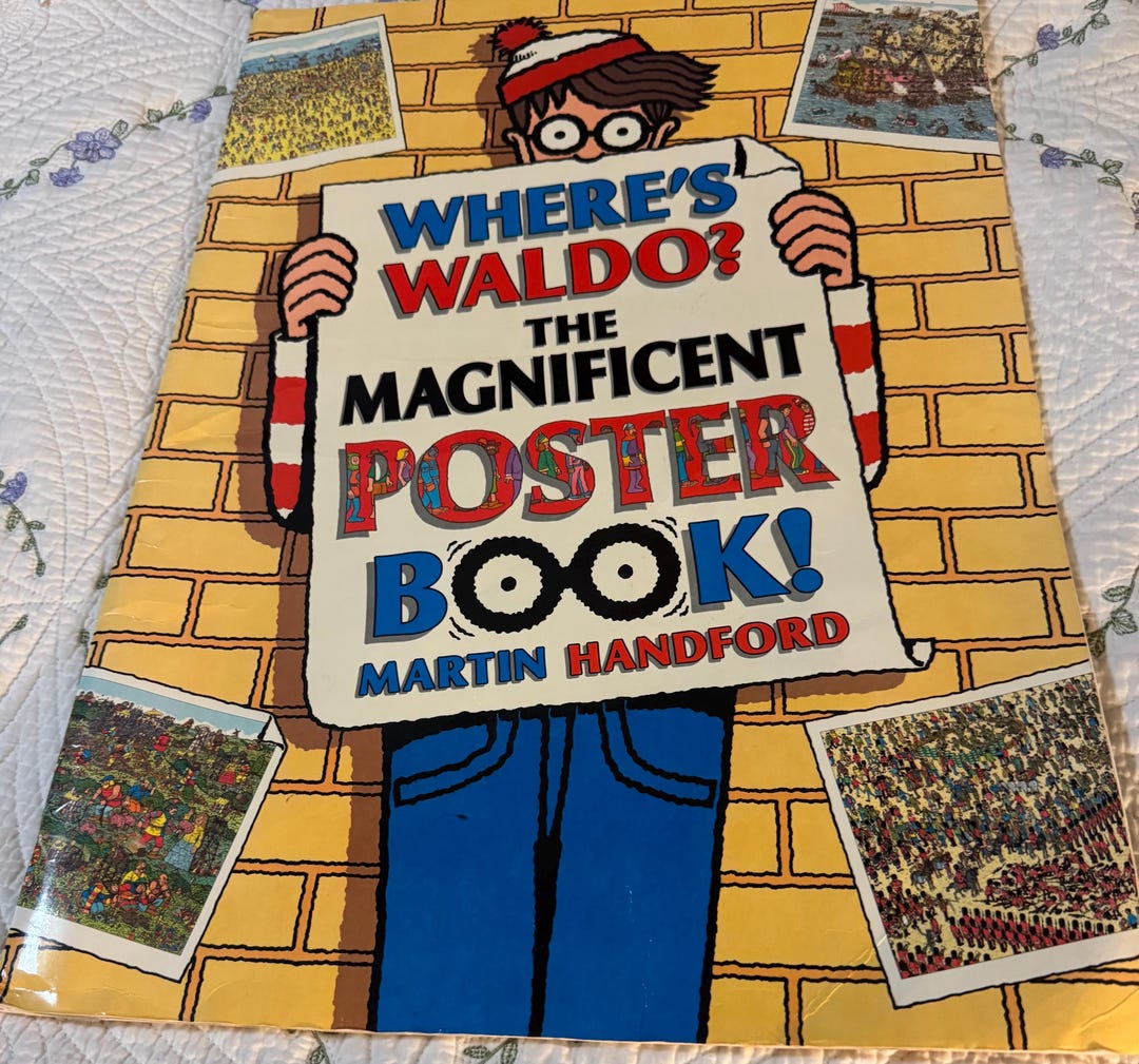 Rare Vintage Where’s Waldo? the Magnificent Poster Book by Martin ...