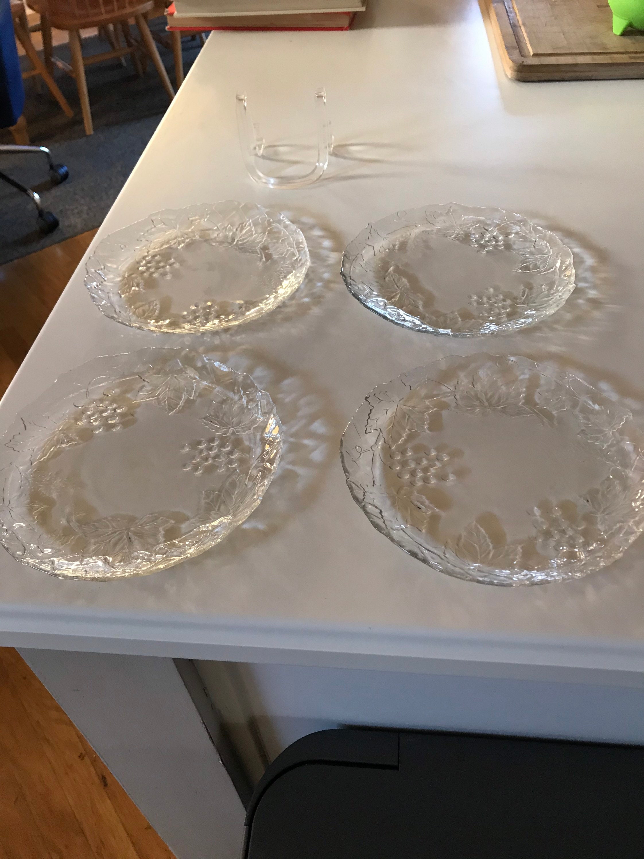 Cut Glass Saucers Set of 4 4 Small Vintage Clear Glass - Etsy Norway