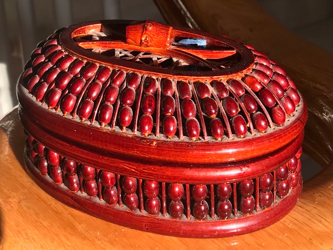 Polished Lacquered Oval Jewelry Box, Mini Jewelry Box, Ring Holder ...
