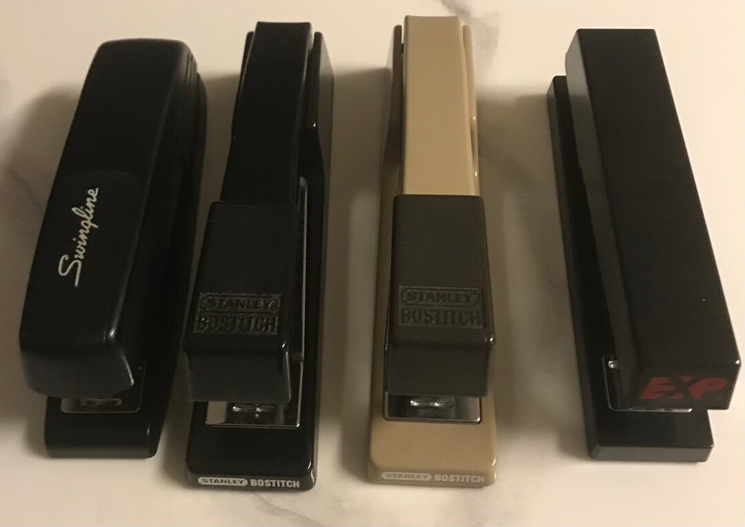 4 Vintage Standard Staplers: Swingline, Stanley Bostitch and EXP, 4 for ...