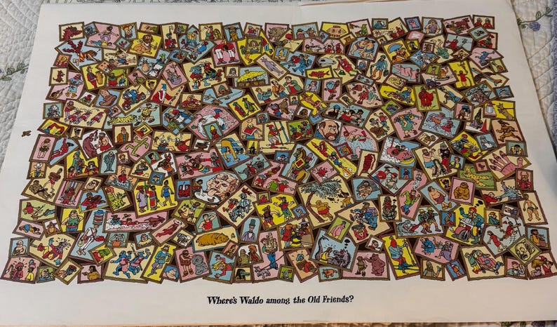 Rare Vintage Where’s Waldo? the Magnificent Poster Book by Martin ...