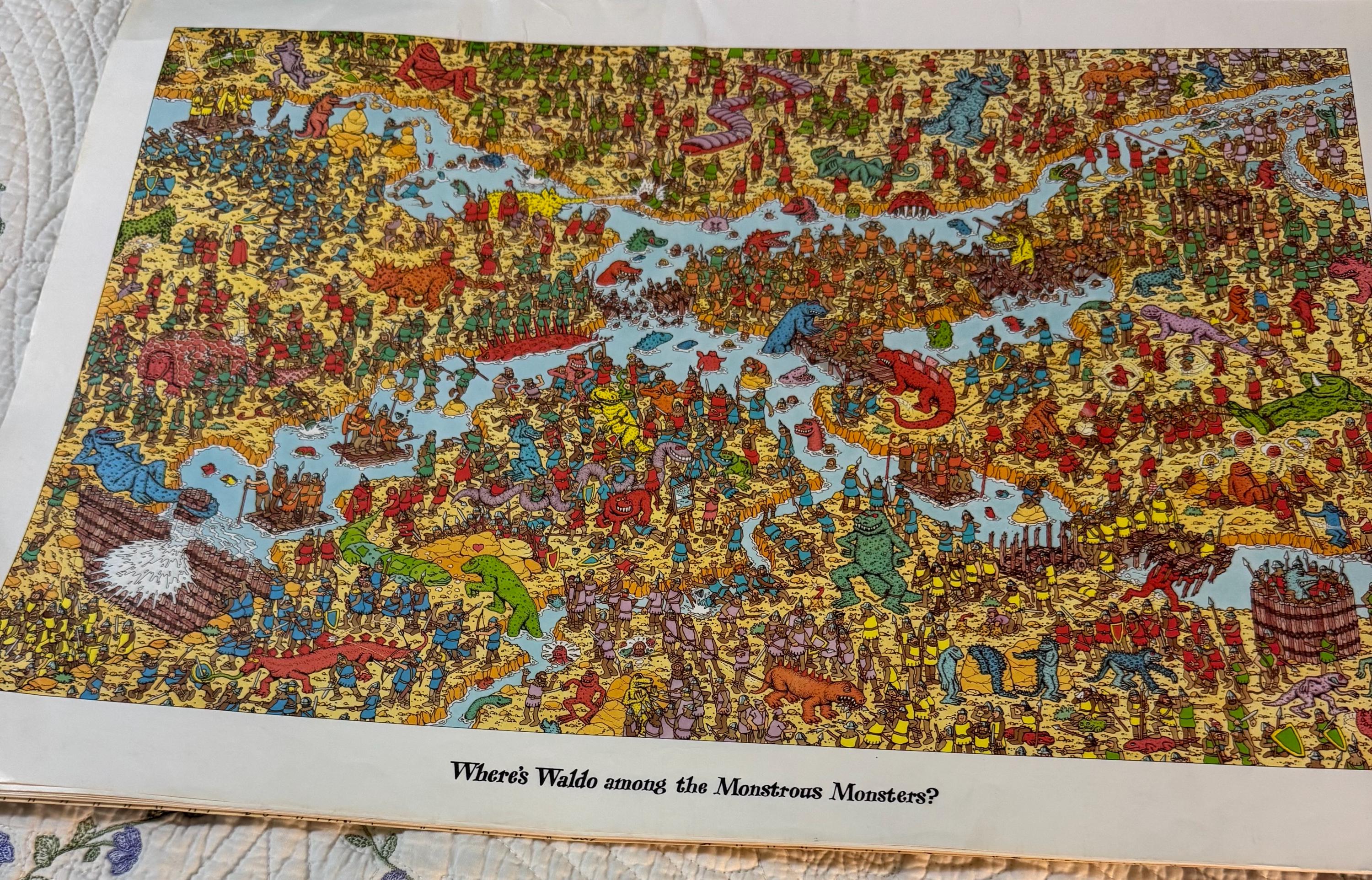 Rare Vintage Where’s Waldo? the Magnificent Poster Book by Martin ...
