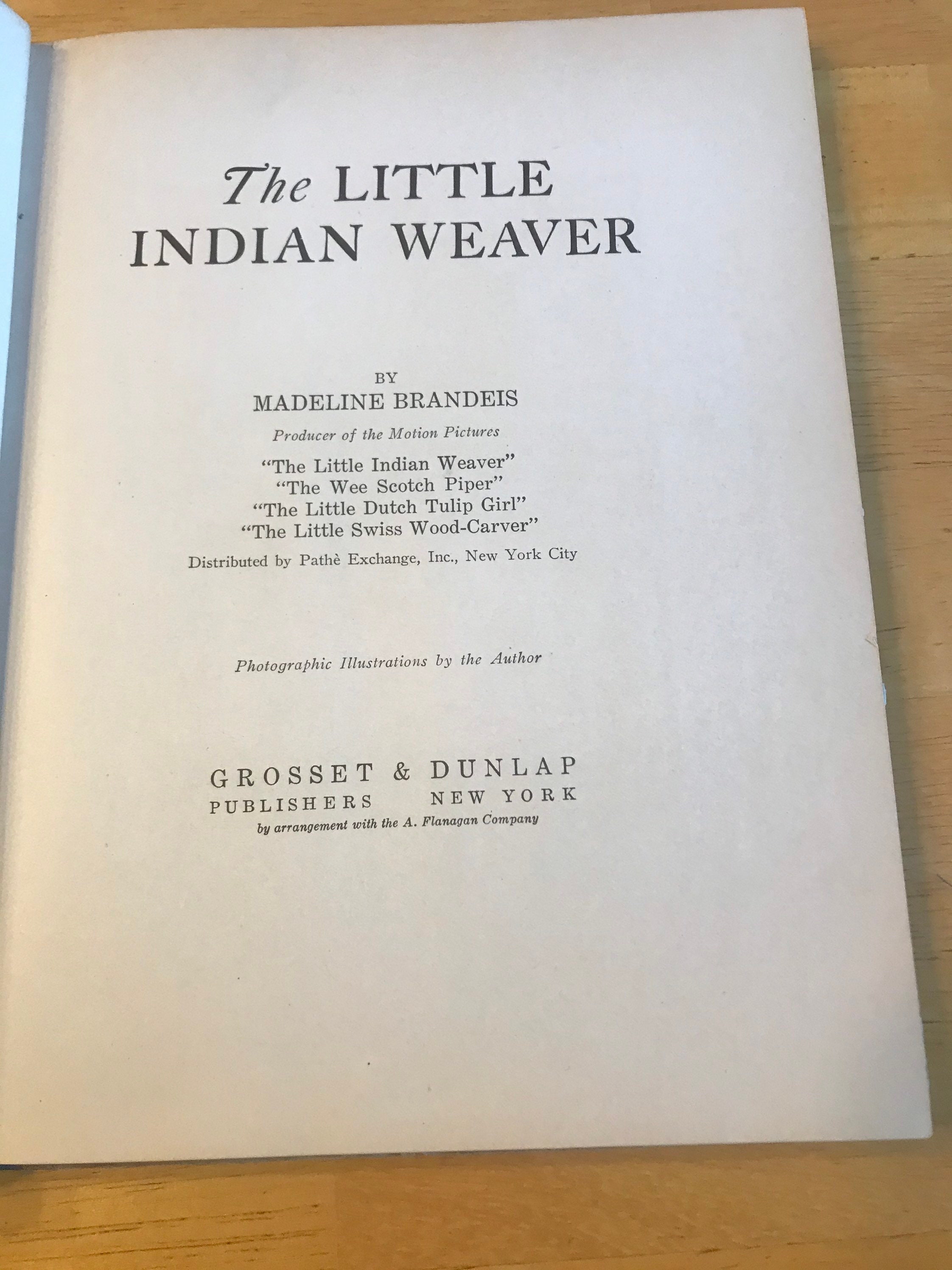 The Little Indian Weaver by Madeline Brandeis, Antique Classic Book ...