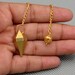 Metaphysical Gold Plated Dowsing Pendulum Necklace Metal | Etsy