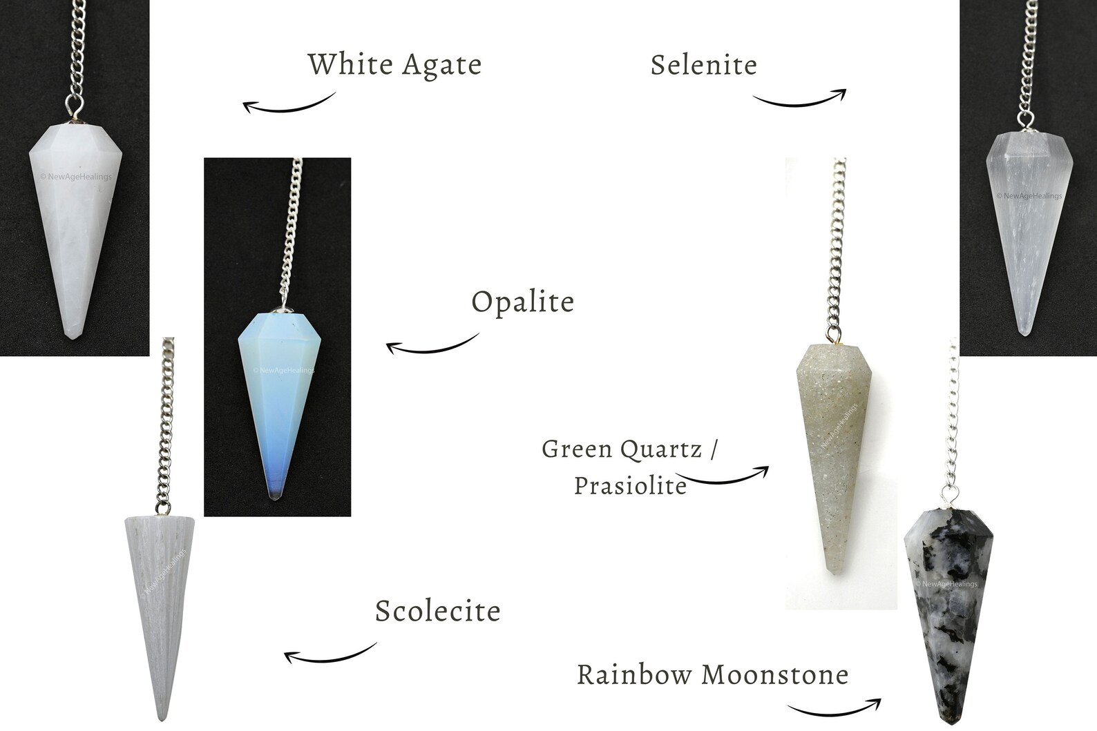 A Crystal Dowsing Pendulums for Divination Orgone Pendulum | Etsy